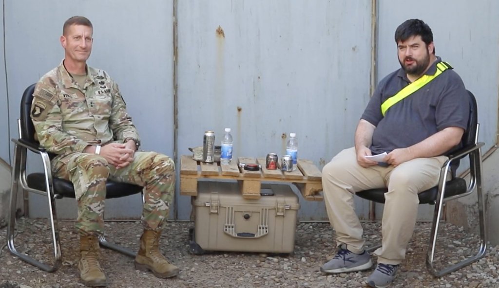 Commanding general in Iraq and Syria goes ‘Between Two T-Walls’
