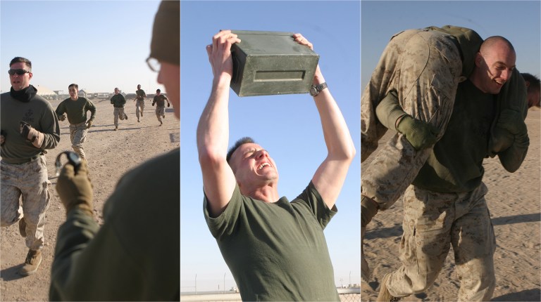 Four Marines made an Air Force base take a USMC fitness test