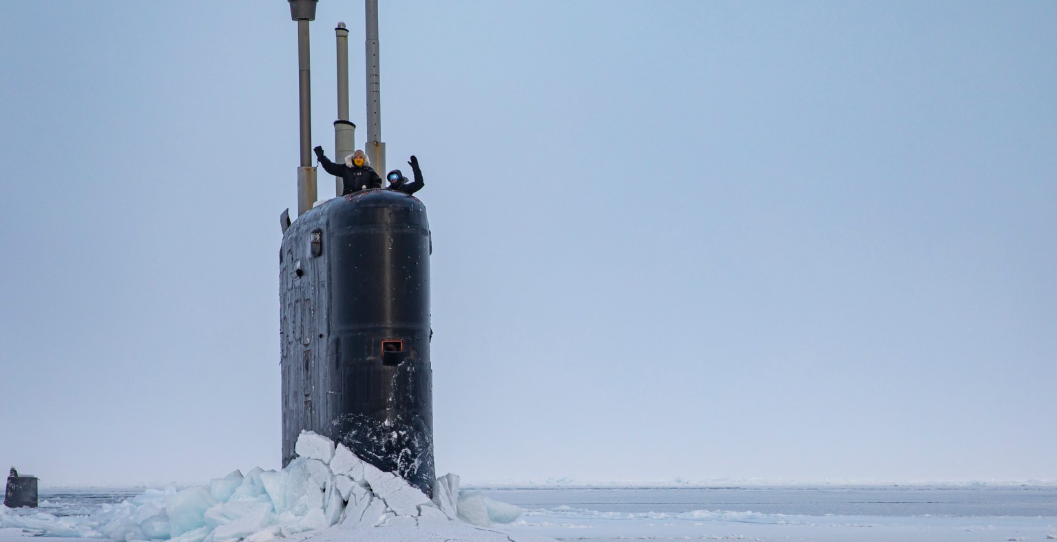 Attack submarine crew awarded Navy's first Arctic Service Medals