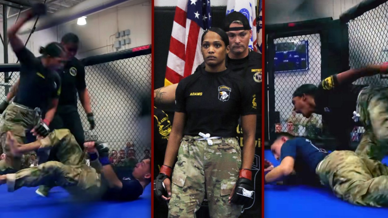 101st Airborne soldier dominates in MMA fight video