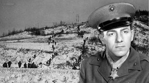 Marine smacked grenades with E-tool during Korean War battle