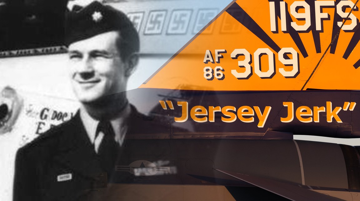 F-16 named “Jersey Jerk” after World War II fighter ace