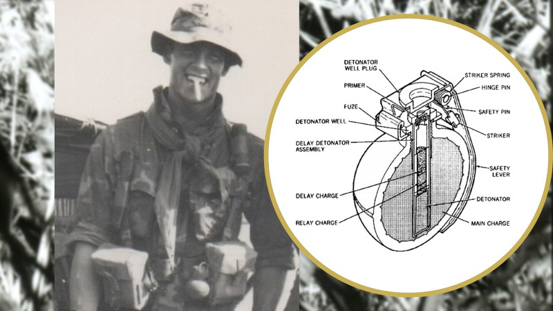 The Vietnam-era mini-grenades known as 'Hooch Poppers'