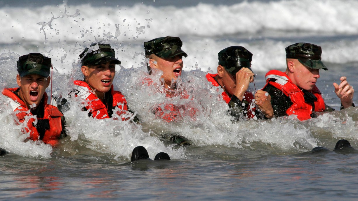 Navy SEAL candidates often train in water with high 'fecal' levels
