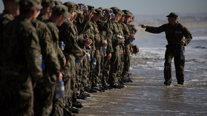 Navy SEAL candidates often train in water with high 'fecal' levels