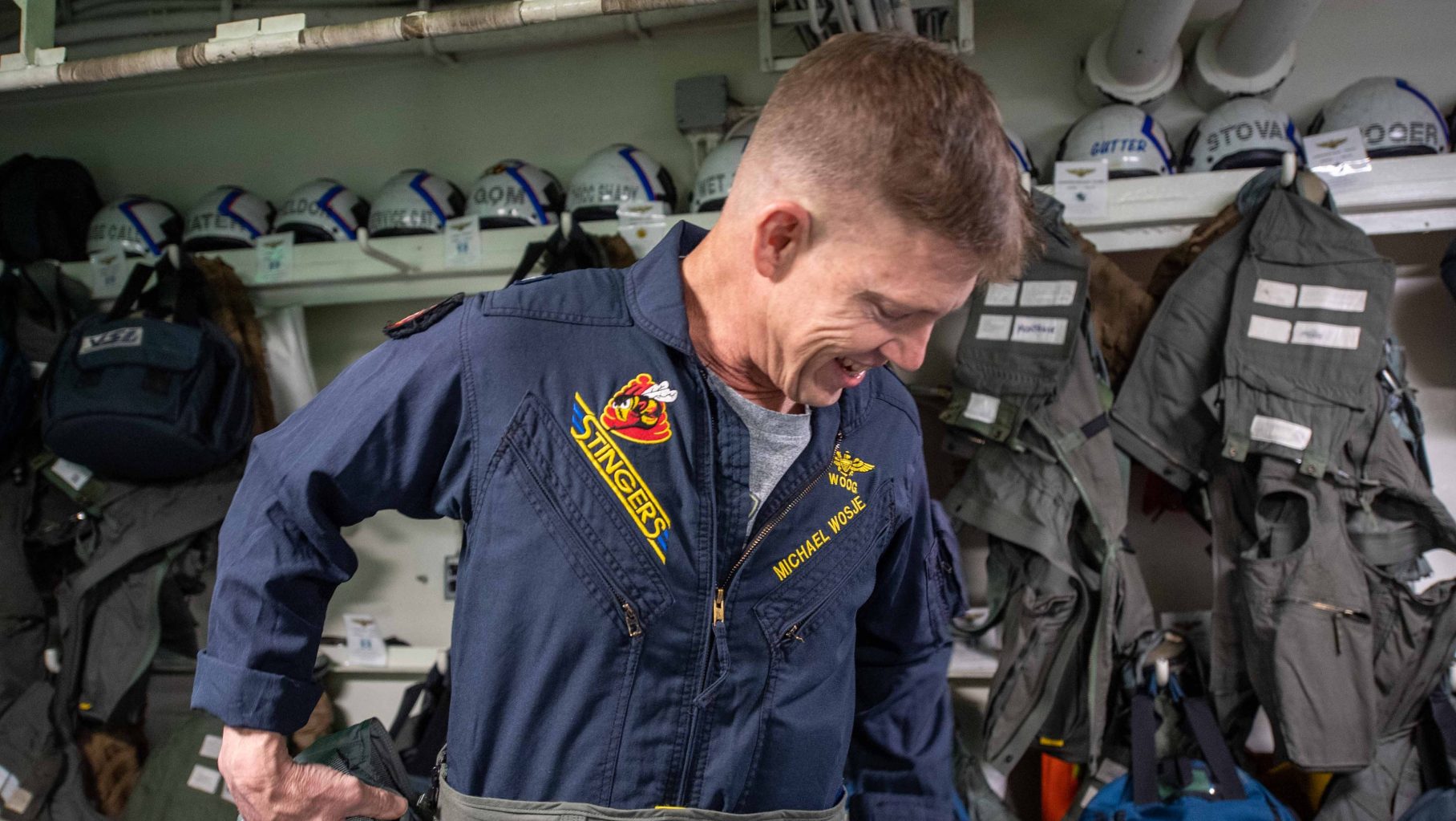 Navy admiral records his 1,000th landing on an aircraft carrier