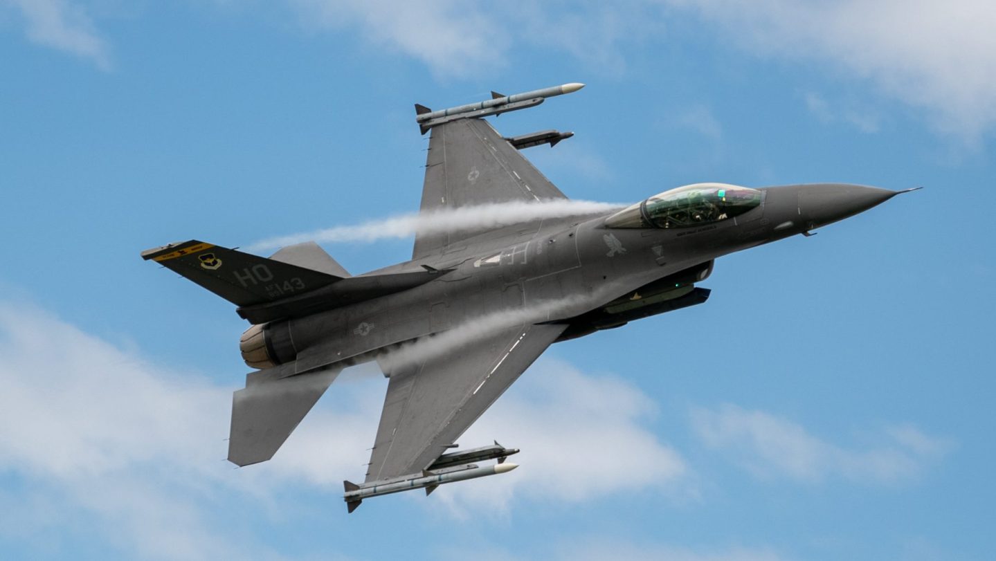 An F-16 crashed because of a 'blind spot' in its engine