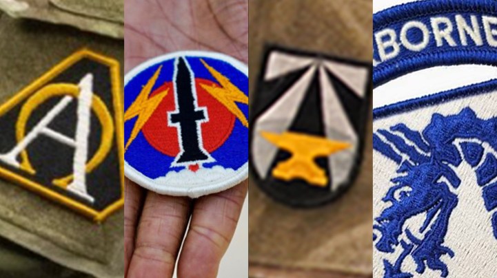 Army garrison soldiers are swapping their shoulder patches