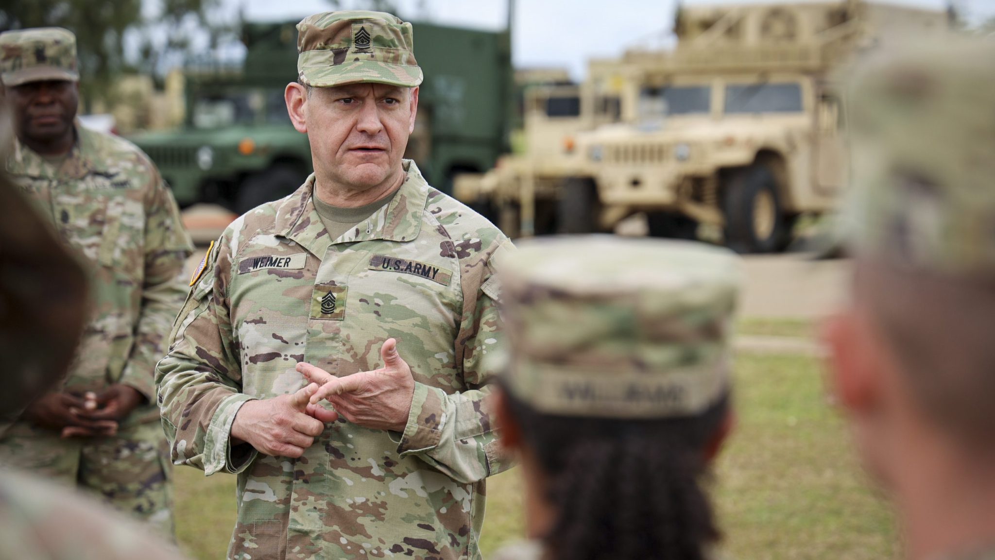 The Army’s top enlisted leader goes dark on social media