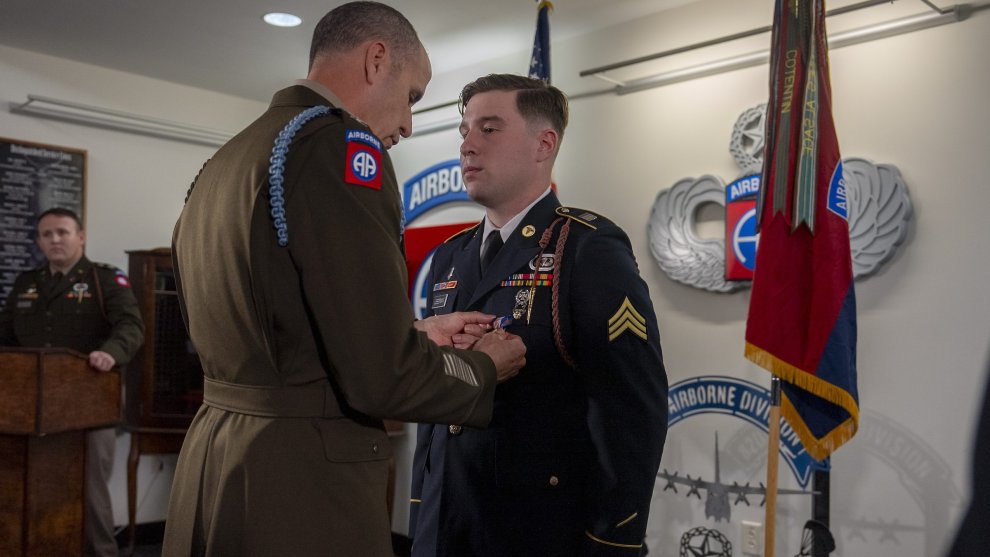 Army combat medic fought off shooter and rendered first aid