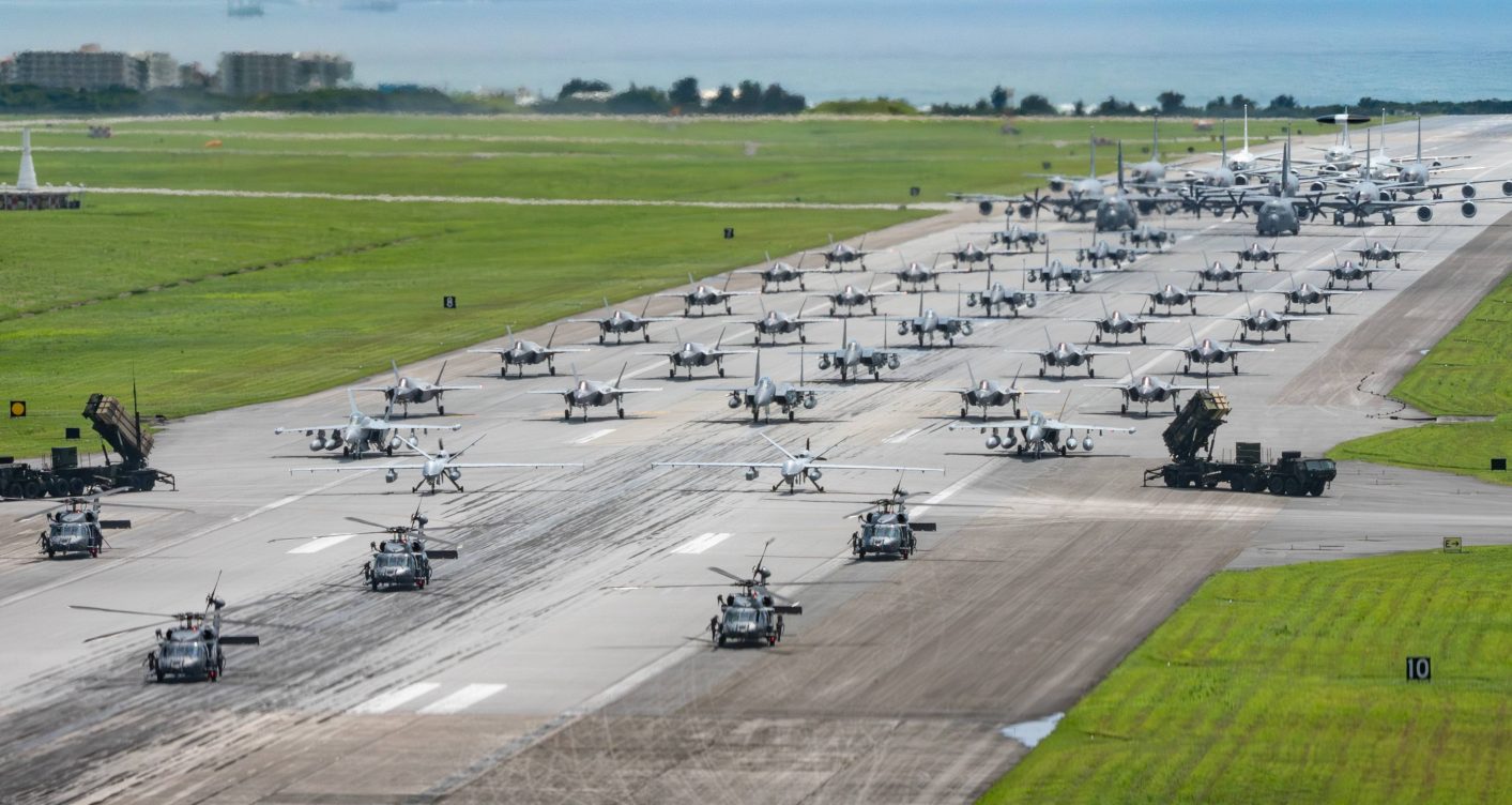 This 'elephant walk' had every plane needed for war in the Pacific