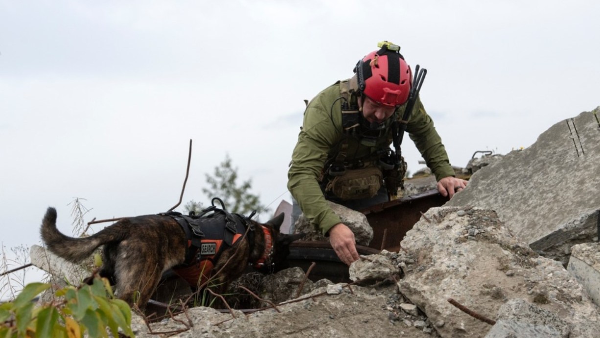 The military’s only search and rescue dog has retired