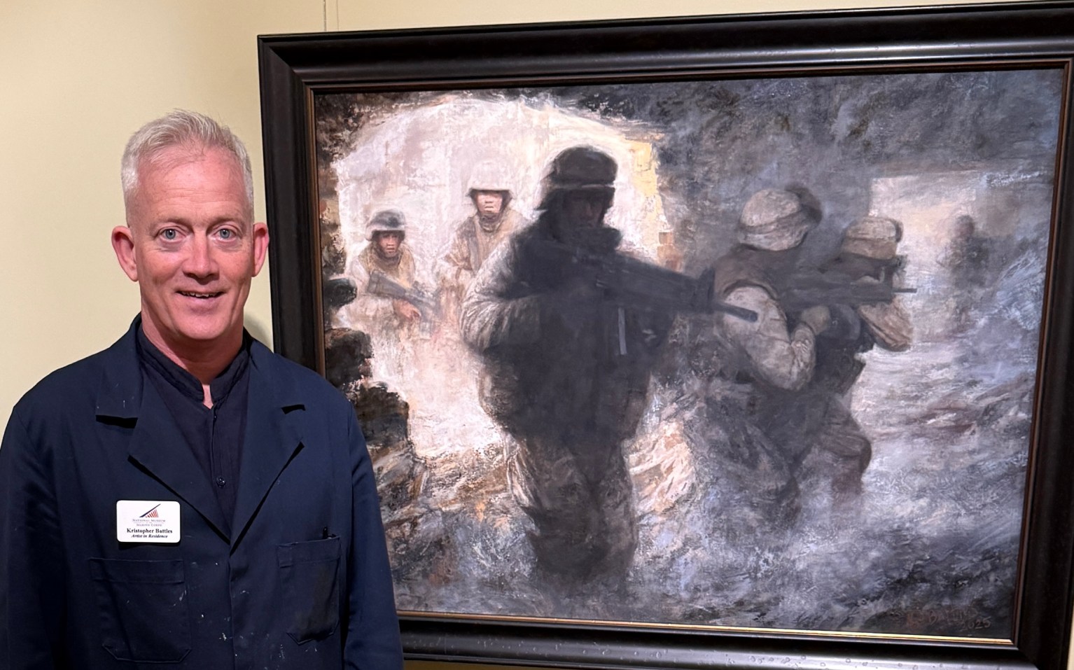 Marine veteran’s painting recreates urban combat in Fallujah