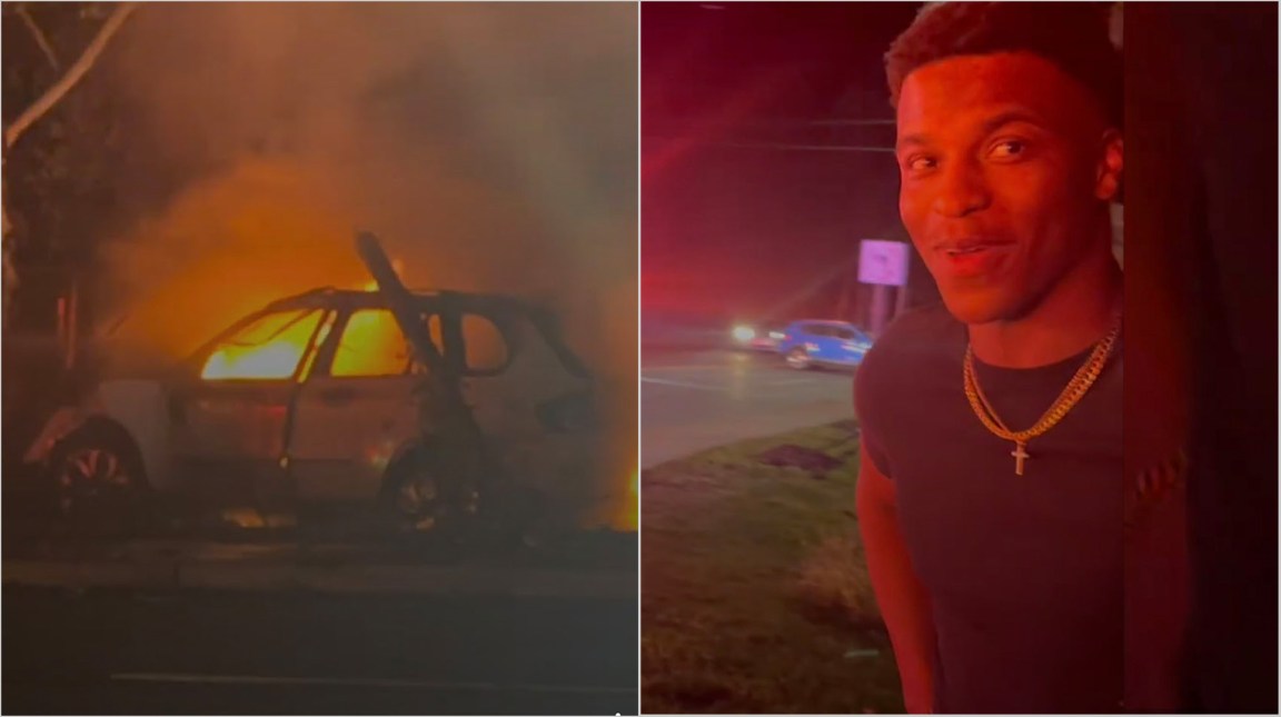 West Point cadet pulls driver to safety before car catches fire