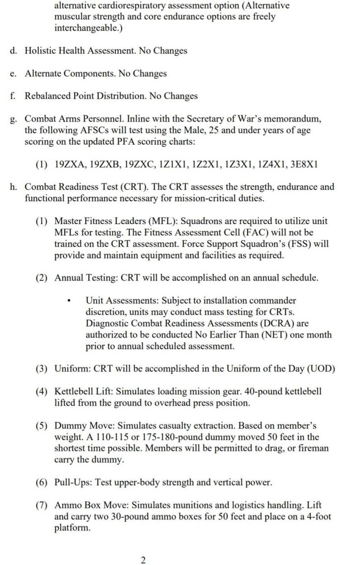 Air Force says viral combat fitness memo isn't real