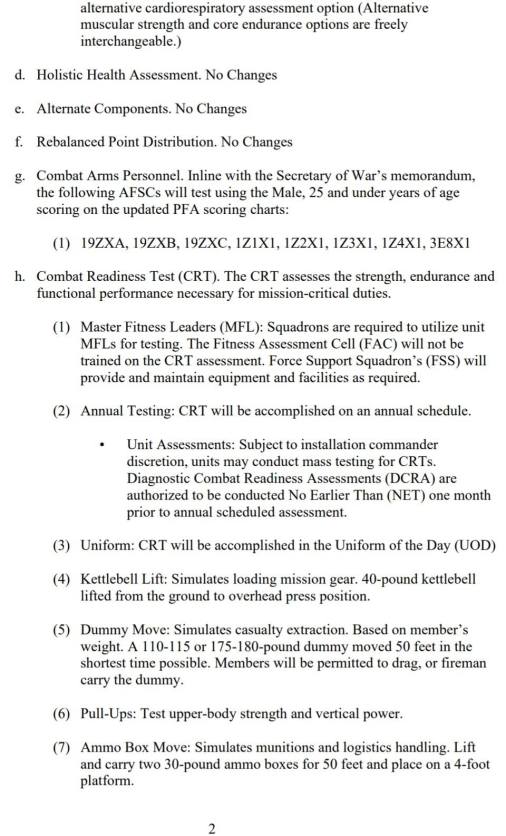 Air Force says viral combat fitness memo isn't real