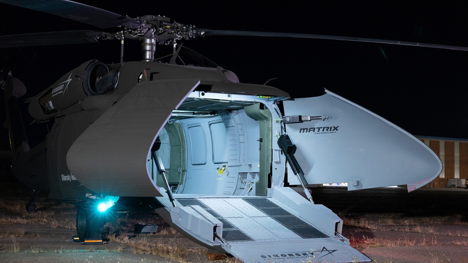Black Hawk drone with clamshell nose unveiled by Sikorsky