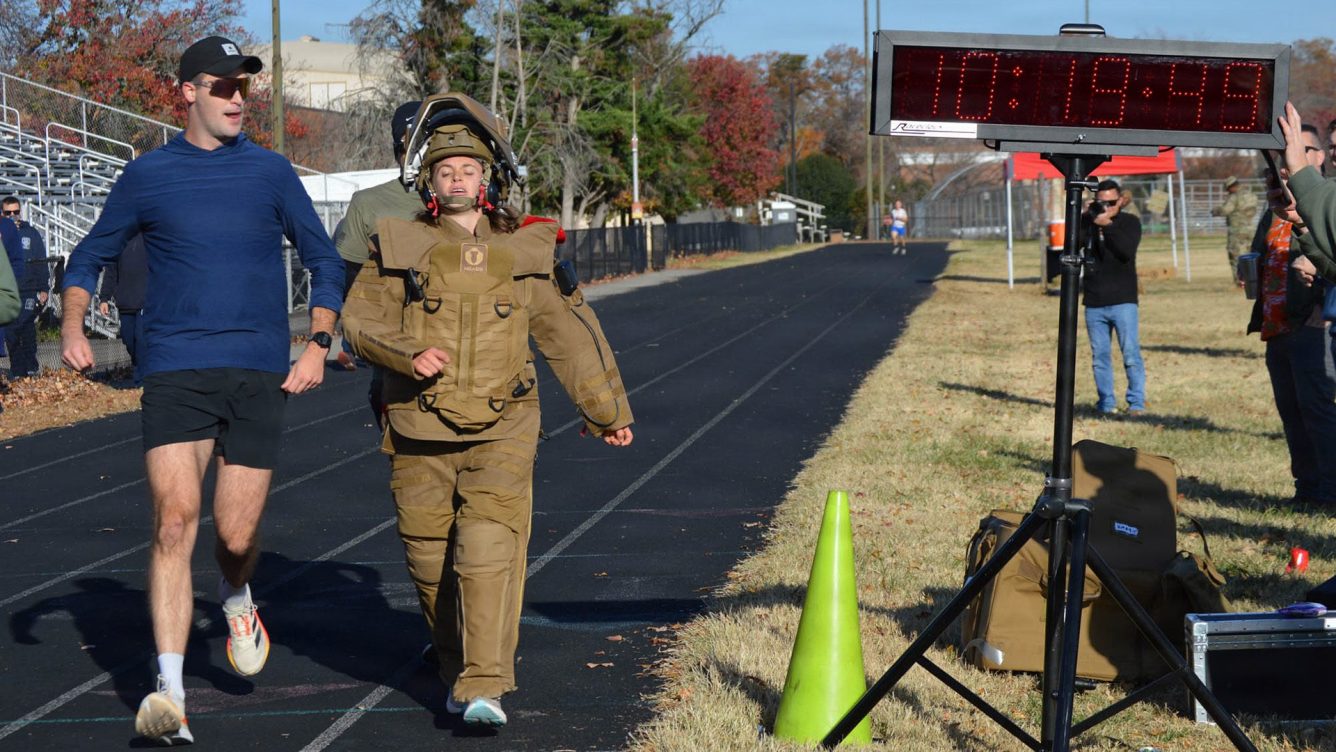 This EOD tech set a new record for running in a bomb suit