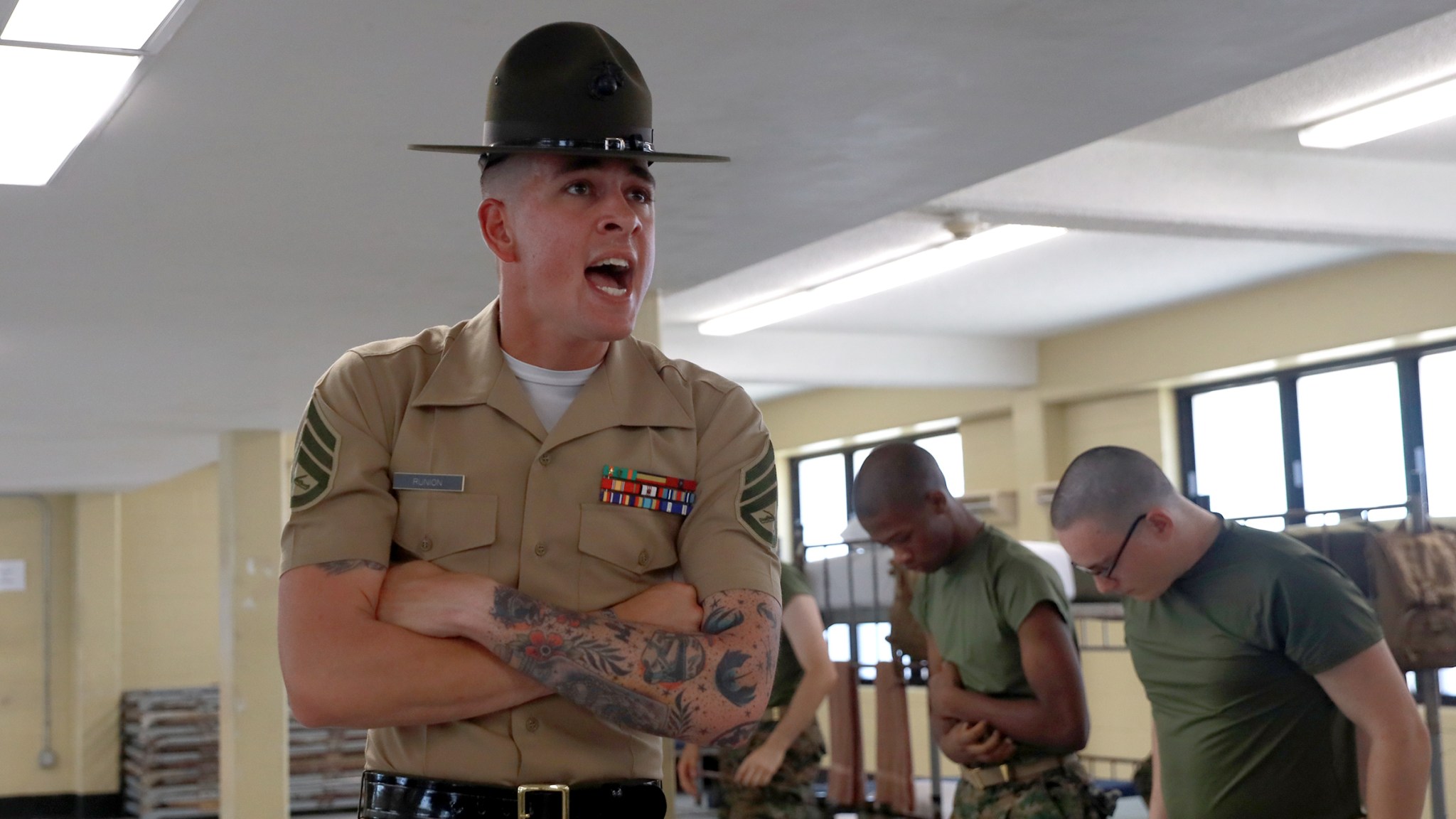 Marines’ top drill instructor explains how to yell at recruits