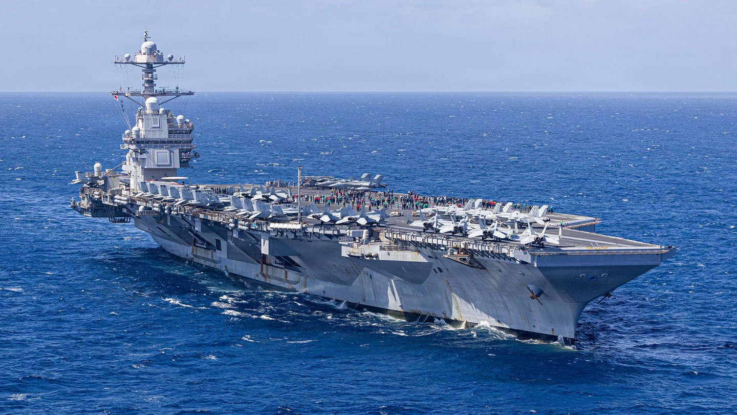 USS Gerald R. Ford likely to deploy for 11 months, top admiral says